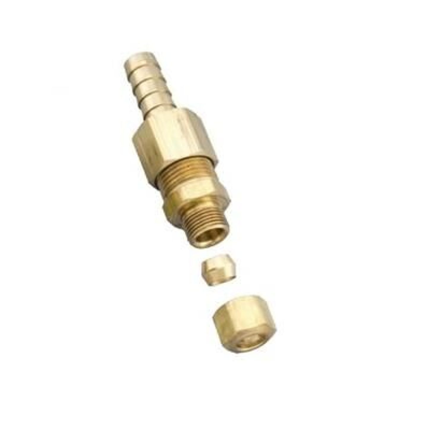 Derale Transmission Line Fittings 13032 Fittings, Brass, Natural, 3/8 ...
