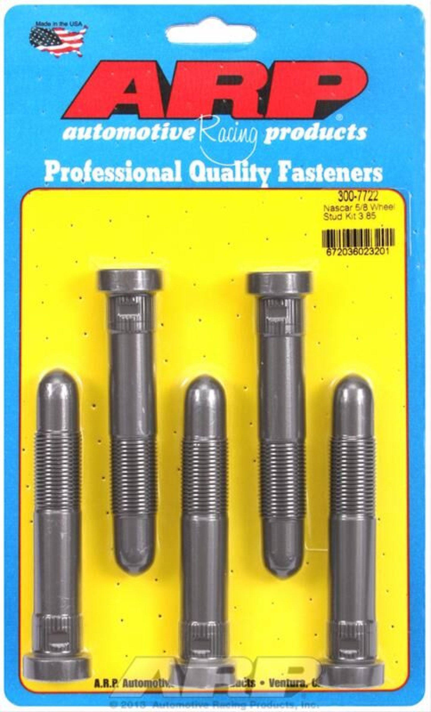 ARP 5/8-18 x 3.85 Wheel Stud Kit (Pack of 5) arp,arp300-7722,300-7722 ...