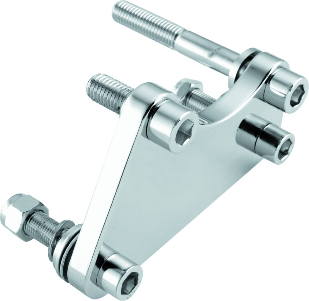 Bikers Choice 84-99 Chrome Caliper Mounting Bracket Kit 00-10 4 Piston ...