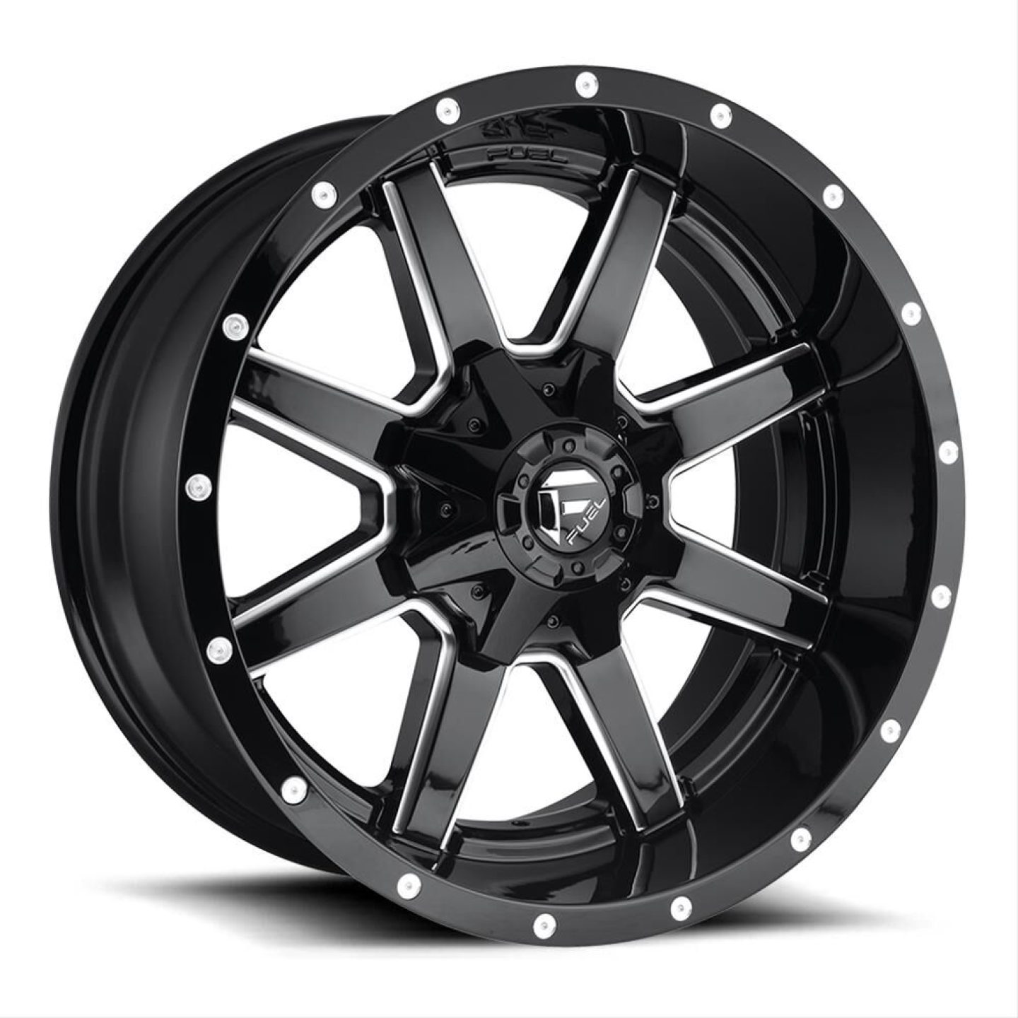 Fuel Off-Road Maverick D610 Series Gloss Black Wheels with Milled ...