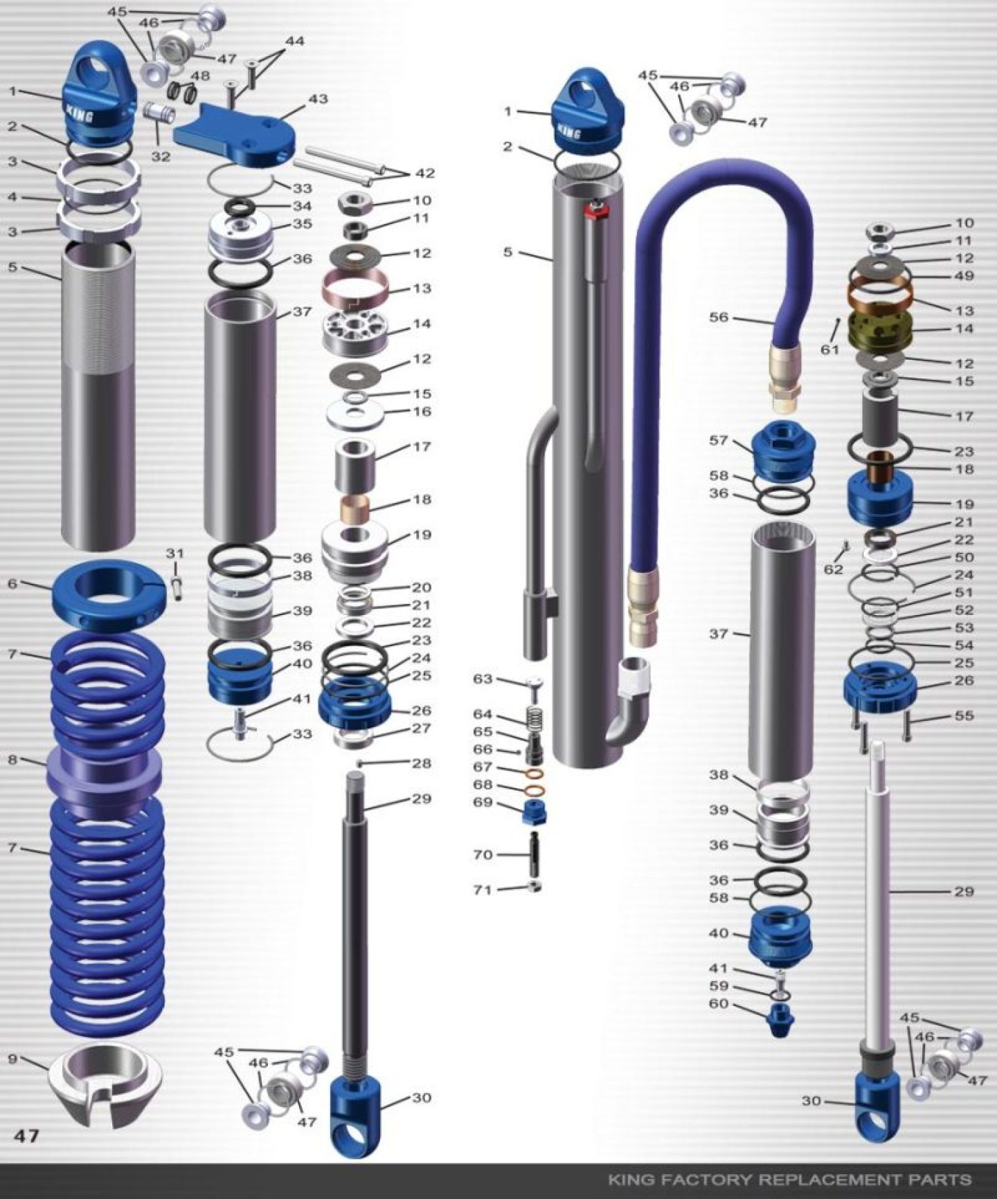King Shocks 3.0 RS Spring Adjusting Nut king,shocks,kin30304-001,30304 ...