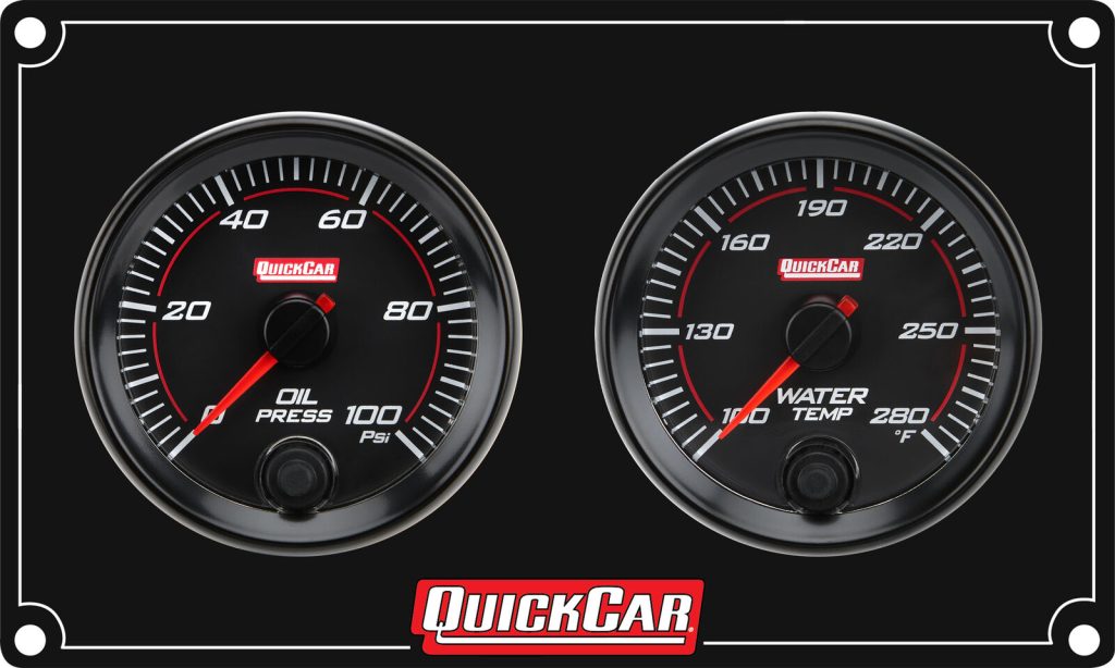Gauge Panel Assembly - Redline - Oil Pressure / Water Temperature - 2-5 ...