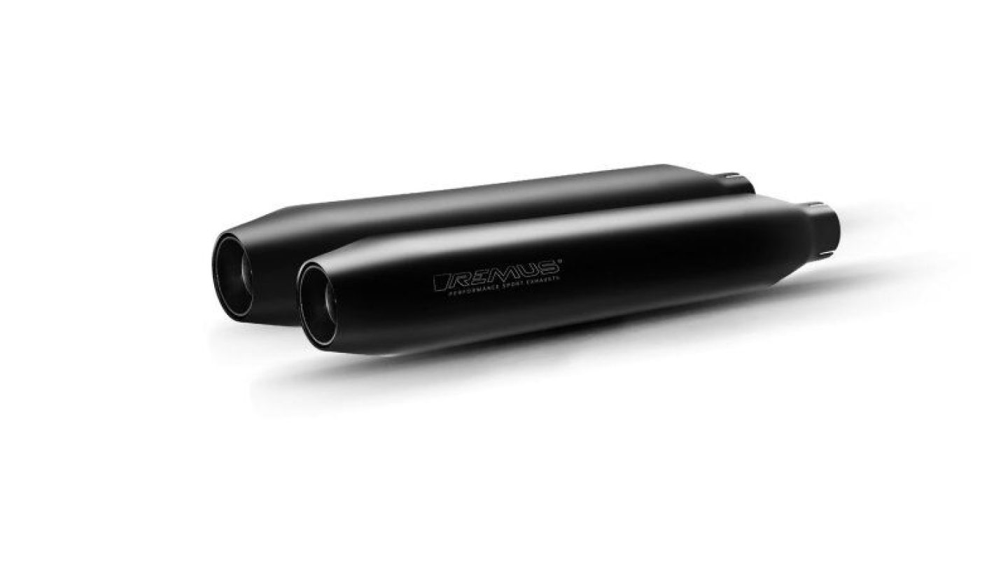 Remus 2019 Triumph Speed Twin Custom Slash Cut Black Slip On - Right ...