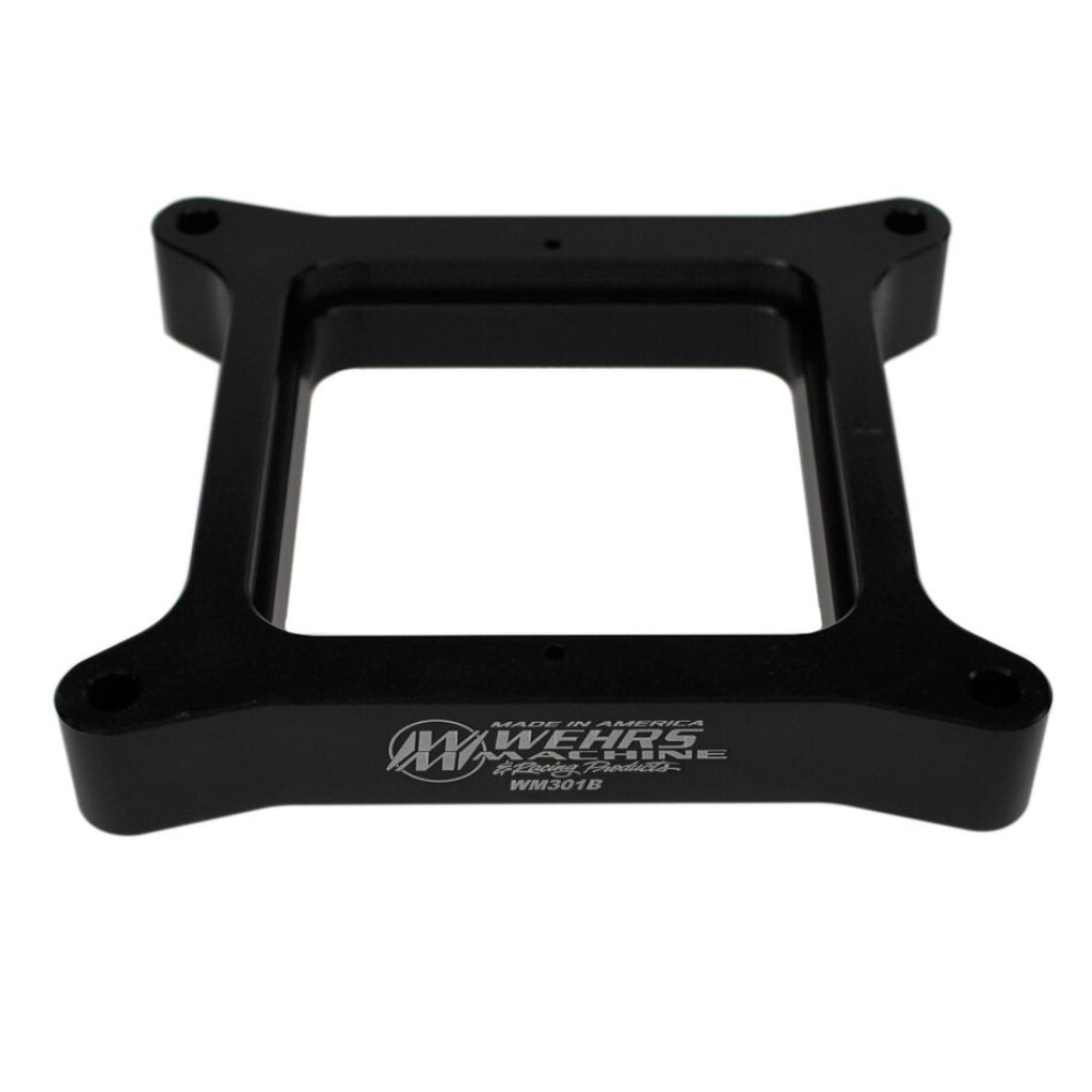 Restrictor Plate - 1 in Thick - Square Bore - Aluminum - Black Anodized ...