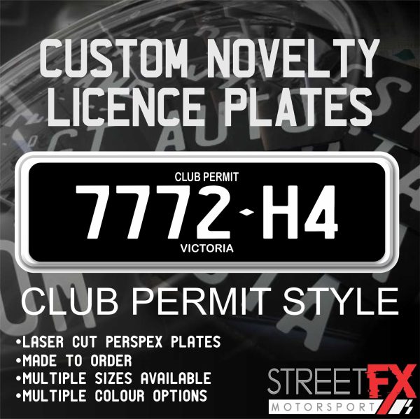 Premium Style Licence Plates – Custom Show, Track & Display Plates ...