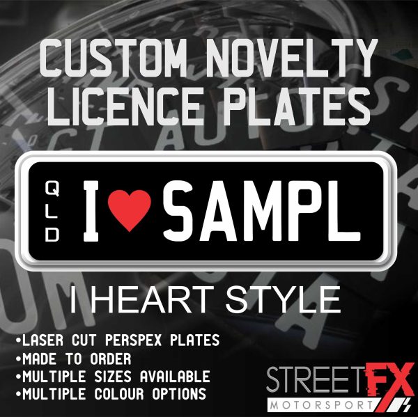 Premium Style Licence Plates – Custom Show, Track & Display Plates ...